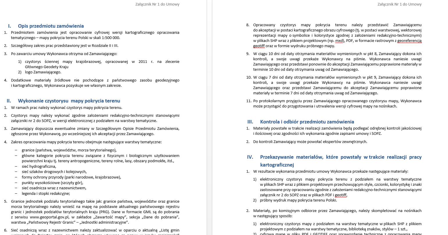 Umowa na opracowanie mapy pokrycia terenu podpisana - Główny Urząd ...