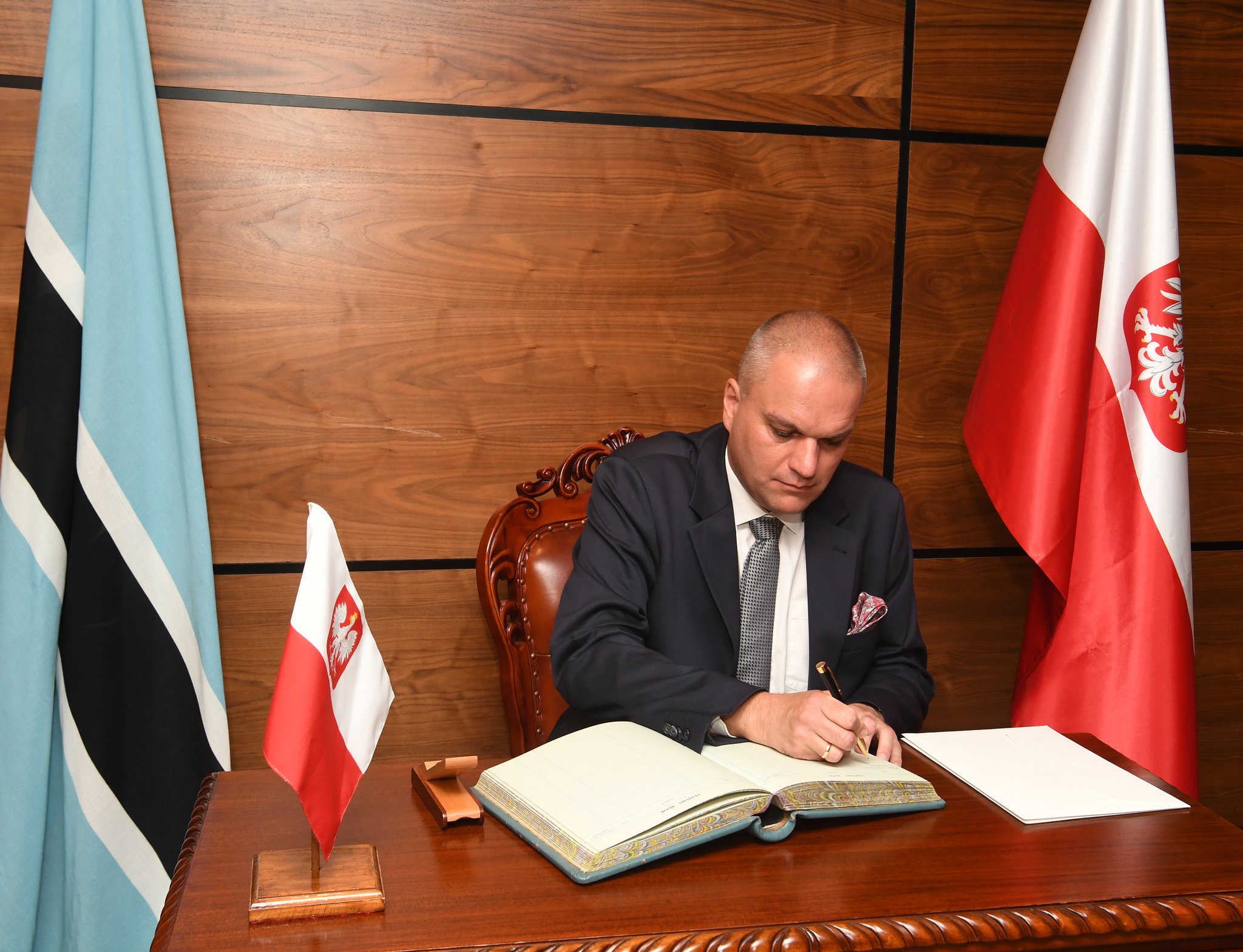 Ambassador Adam Burakowski presents his credentials in the Republic of ...