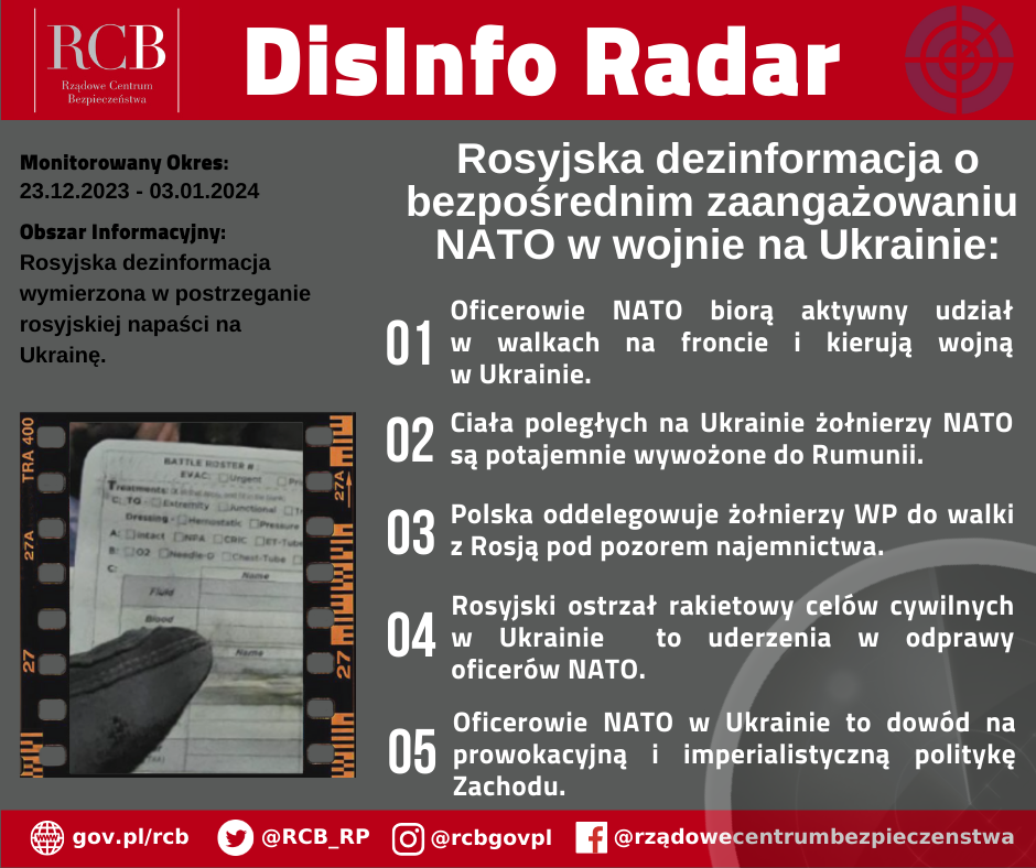 Disinfo Radar - Rządowe Centrum Bezpieczeństwa - Portal Gov.pl