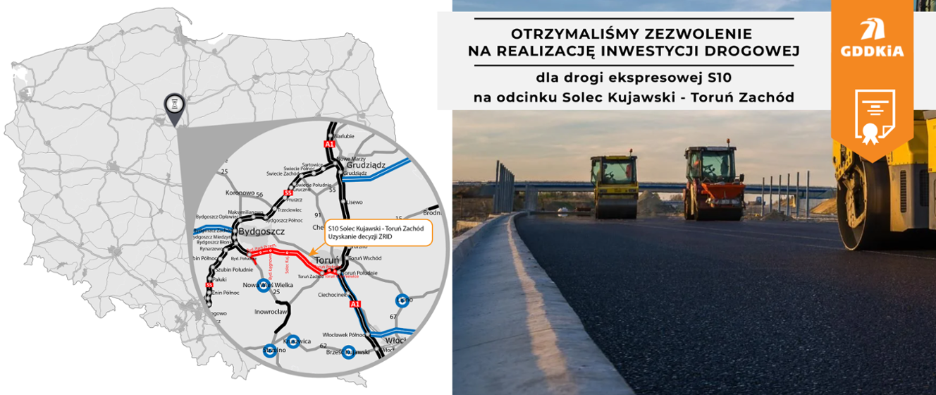 Rusza budowa najdłuższego odcinka S10 Bydgoszcz - Toruń - Generalna Dyrekcja Dróg Krajowych i ...