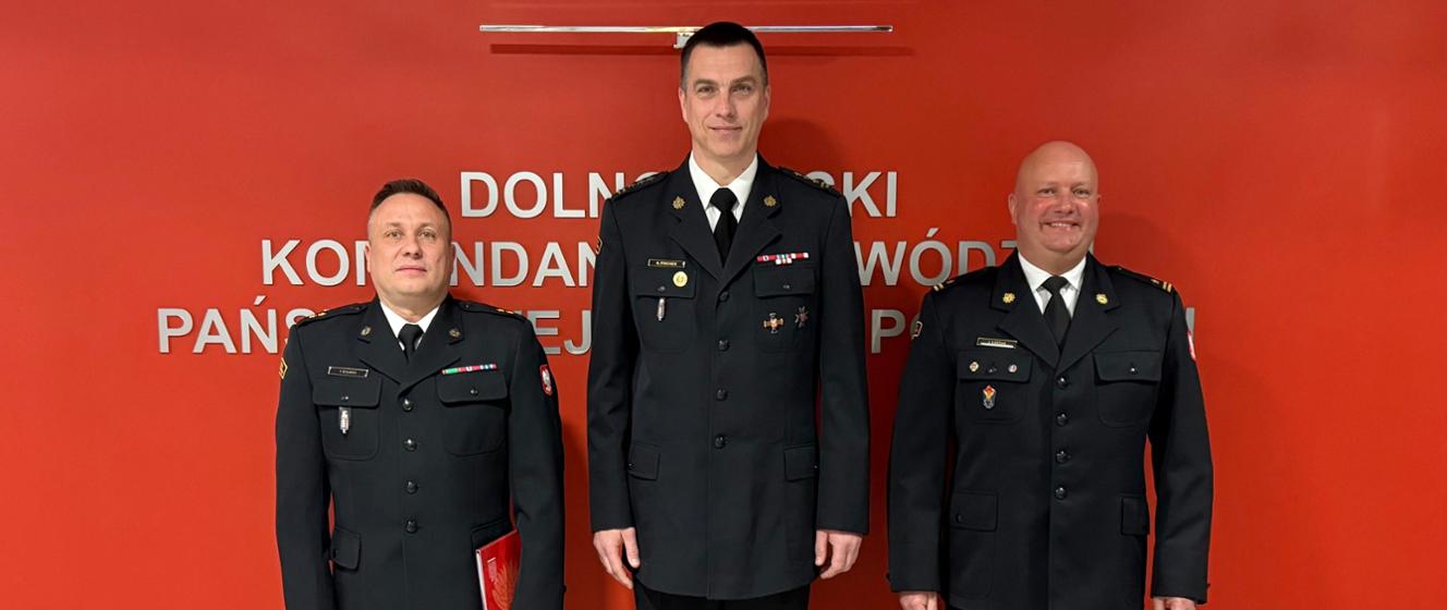 Zmiany kadrowe w Komendzie Powiatowej PSP w Strzelinie - Komenda Wojewódzka Państwowej Straży ...