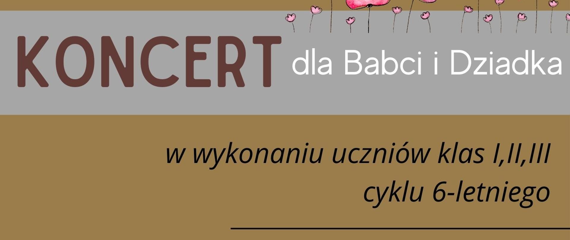 11 stycznia 2024 r. - Koncert dla Babci i Dziadka - Państwowa Szkoła Muzyczna I stopnia im. K ...