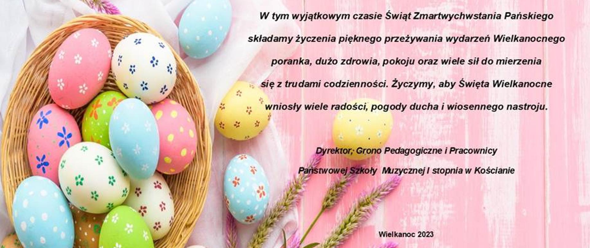 Życzenia Wielkanocne 2023 - Państwowa Szkoła Muzyczna I stopnia im. ks. dr J. Surzyńskiego w ...