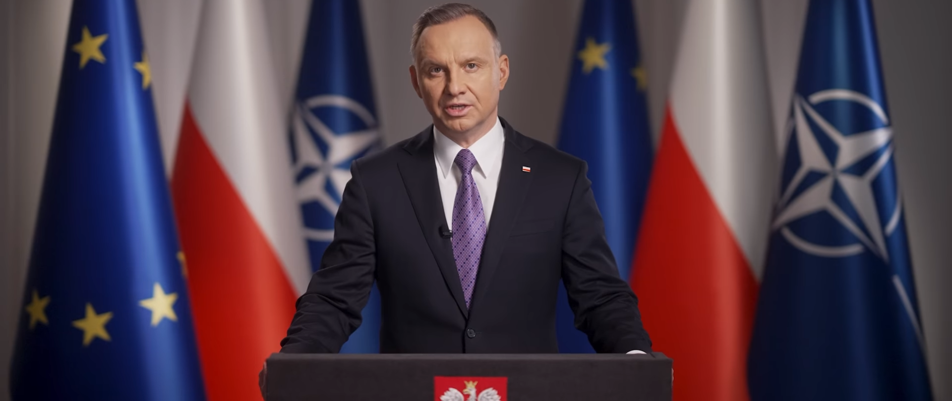 President Duda's Address on the One Year Mark of Russia's Full Scale Invasion of Ukraine ...