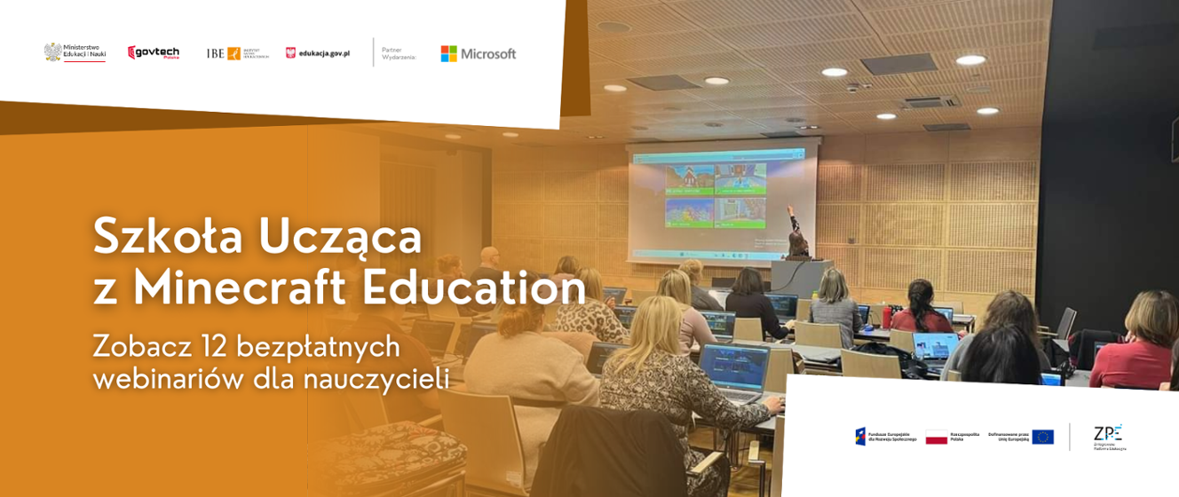 12 bezpłatnych webinariów z serii Szkoła Ucząca z Minecraft Education ...