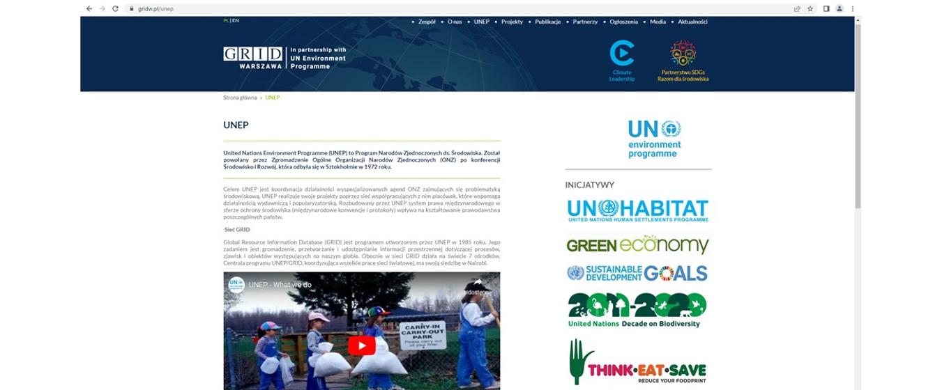 Centrum UNEP/GRID-Warszawa - SDG Portal Wiedzy - Portal Gov.pl