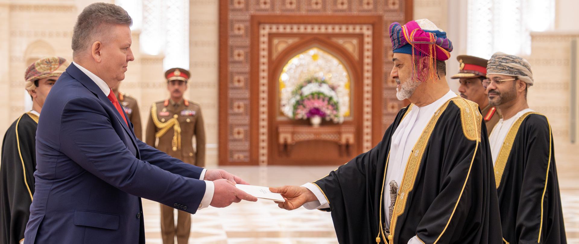 Wręczenie listów uwierzytelniających sułtanowi Omanu - Polska w Arabii Saudyjskiej - Portal Gov.pl