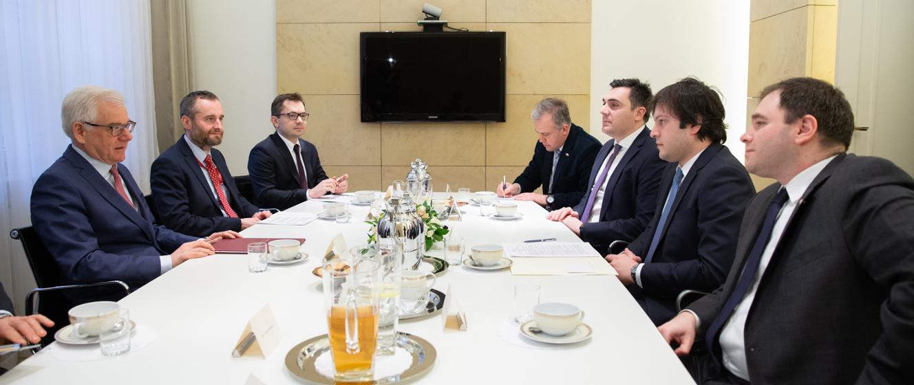 Polish MFA chief meets with chairman of Georgian parliament - Ministry ...