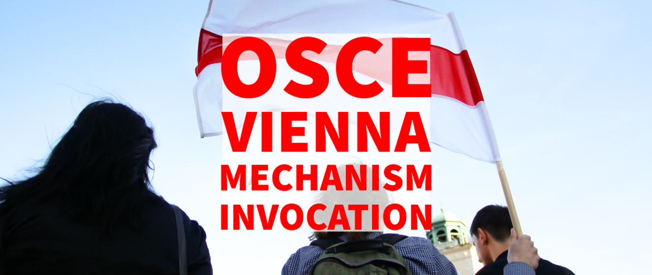 Invocation of the OSCE Vienna Mechanism on Belarus - Poland in the OSCE ...