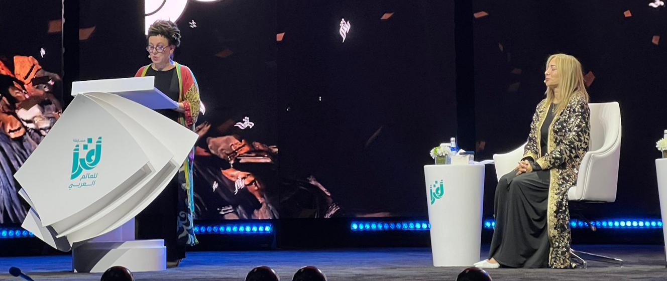 Olga Tokarczuk at the iRead Final Event organized by Ithra - Poland in Saudi Arabia - Gov.pl website