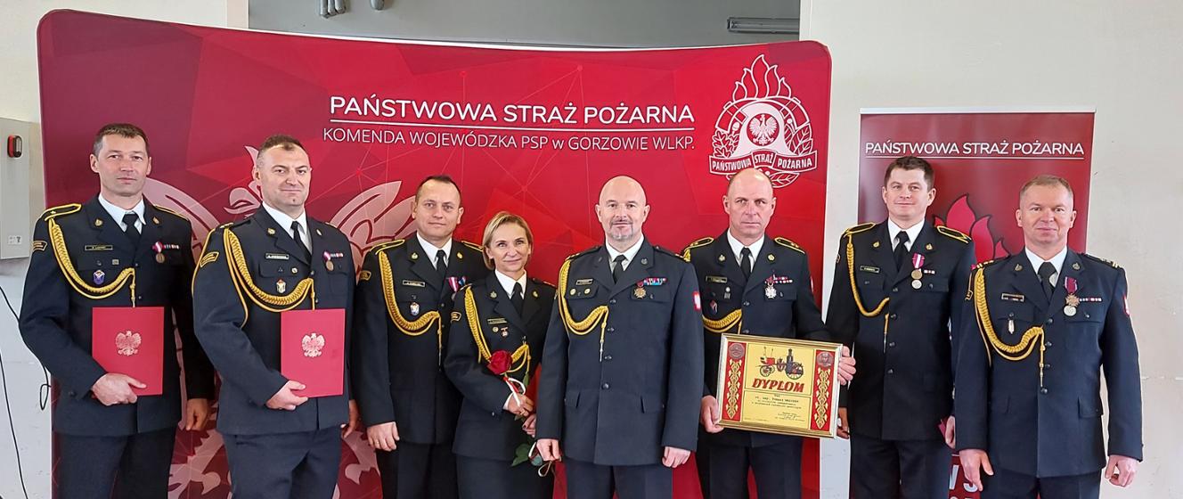 Udział funkcjonariuszy Komendy Powiatowej PSP we Wschowie w uroczystym ...