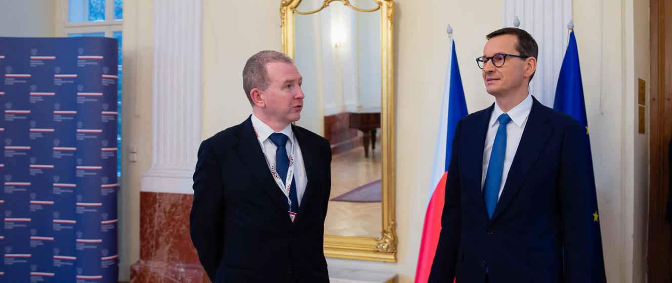 Wizyta Premiera Mateusza Morawieckiego w Ambasadzie RP w Pradze - Polska w Czechach - Portal Gov.pl