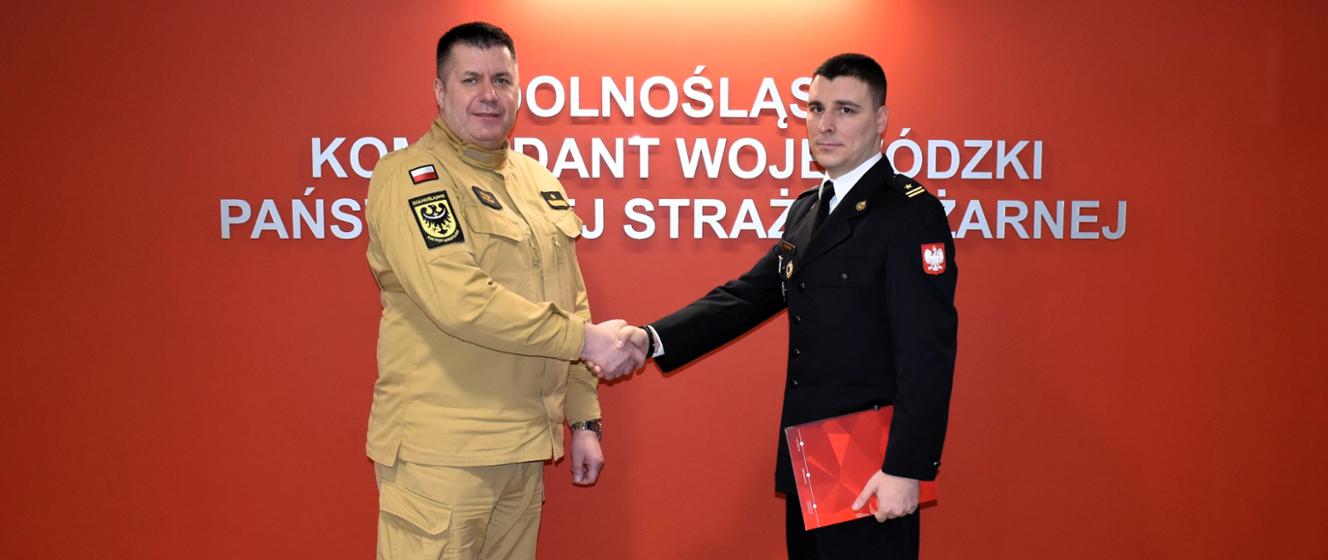 Zmiany kadrowe w Komendzie Powiatowej PSP w Bolesławcu - Komenda Wojewódzka Państwowej Straży ...