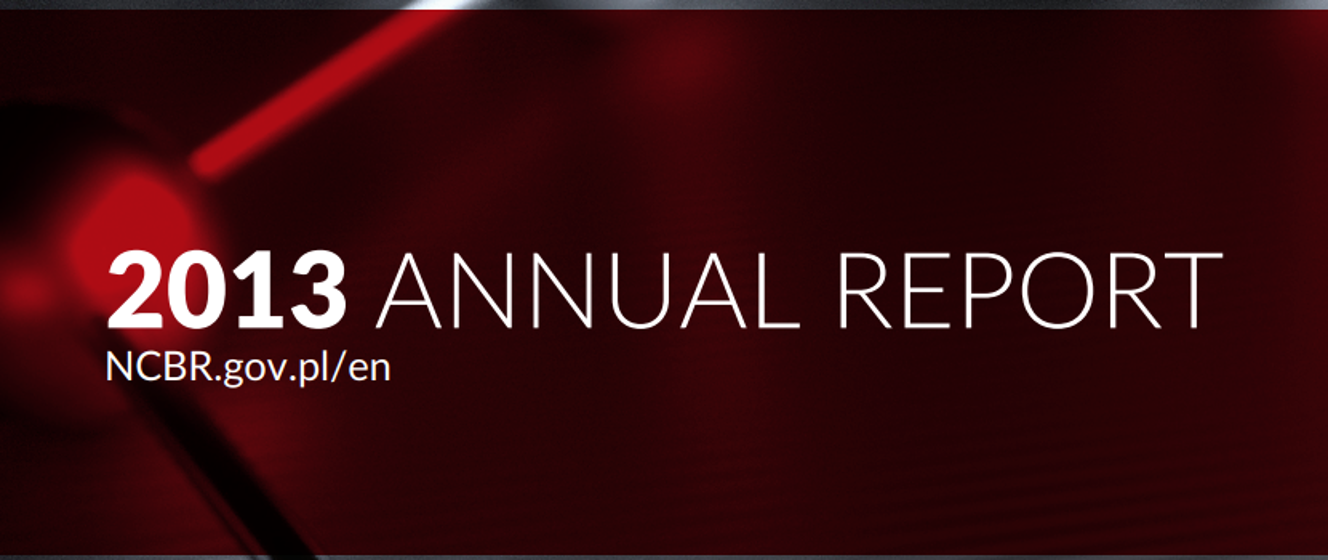 Annual Report 2013 - The National Centre for Research and Development - Gov.pl website
