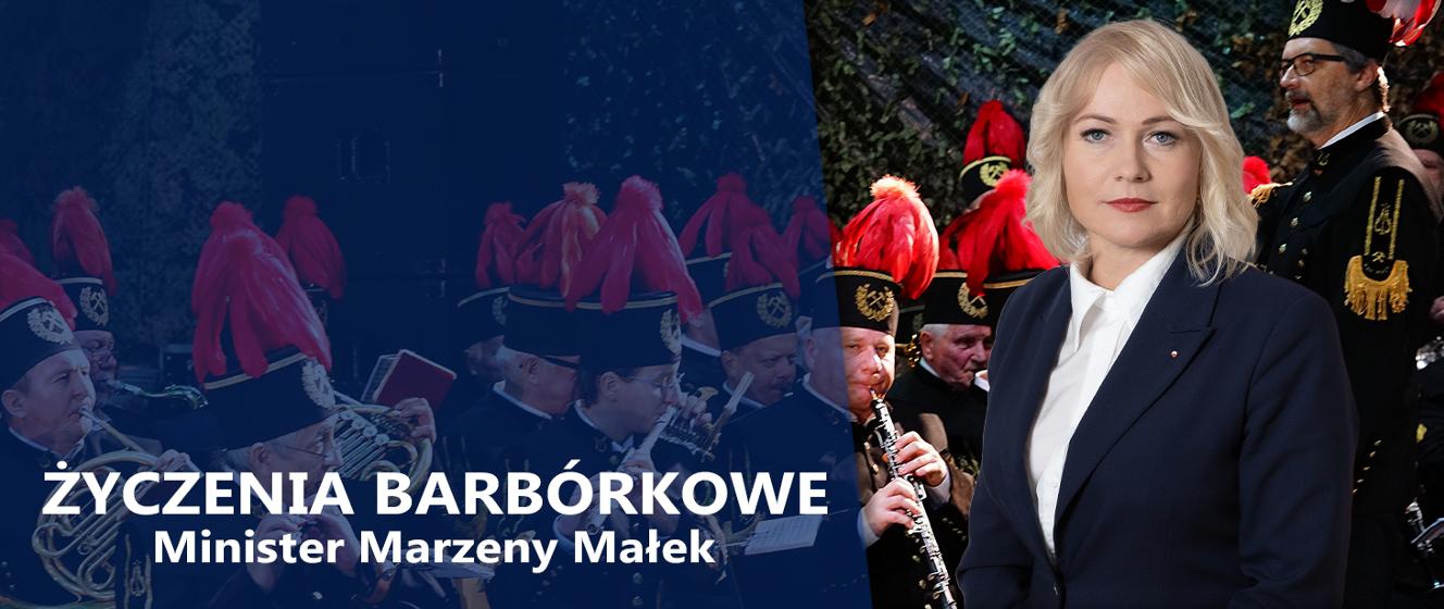 Minister Marzena Małek z życzeniami dla górników - Ministerstwo Aktywów Państwowych - Portal Gov.pl