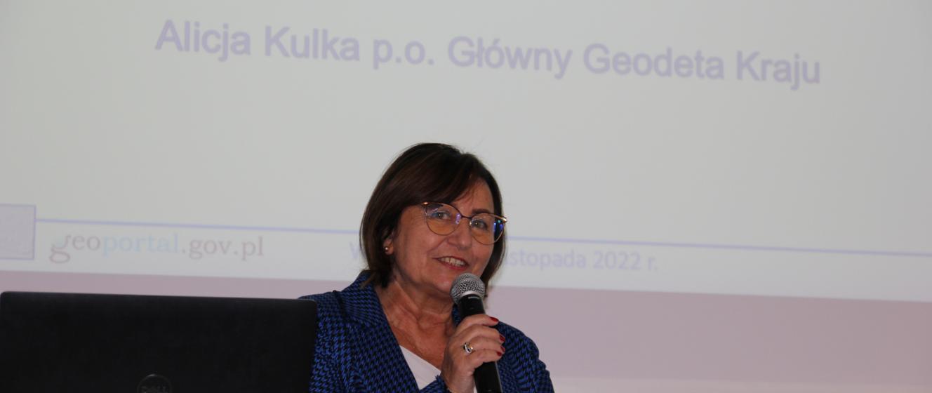 Alicja Kulka, p.o. Główny Geodeta Kraju o działaniach GUGiK na XXXI ...