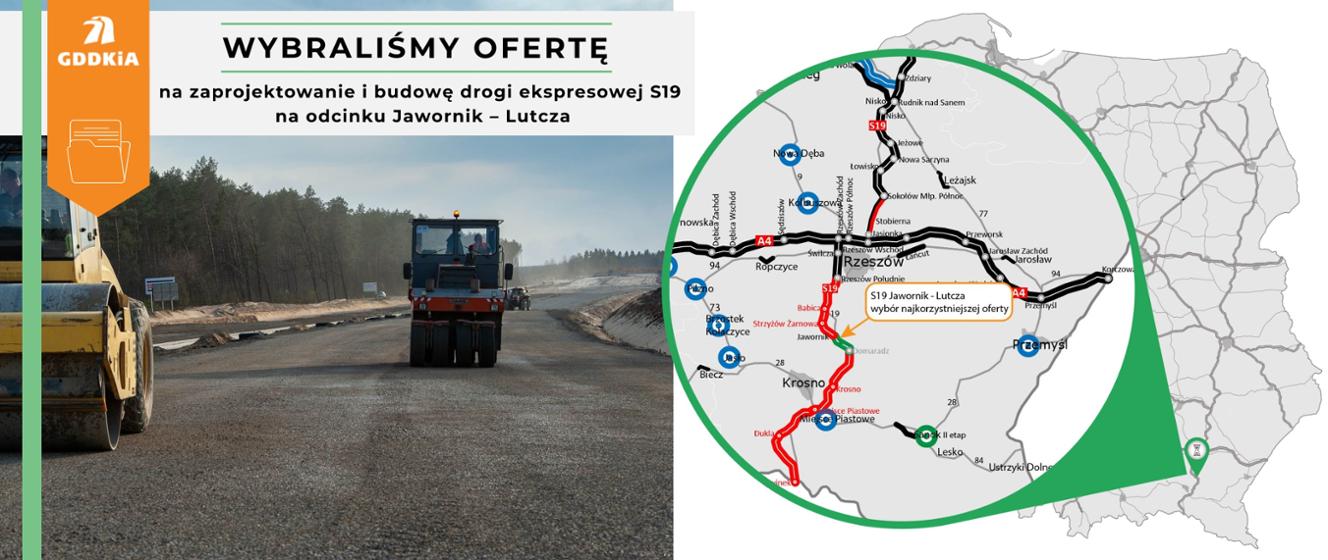 Wybraliśmy najkorzystniejszą ofertę na realizację S19 Jawornik – Lutcza - Generalna Dyrekcja ...