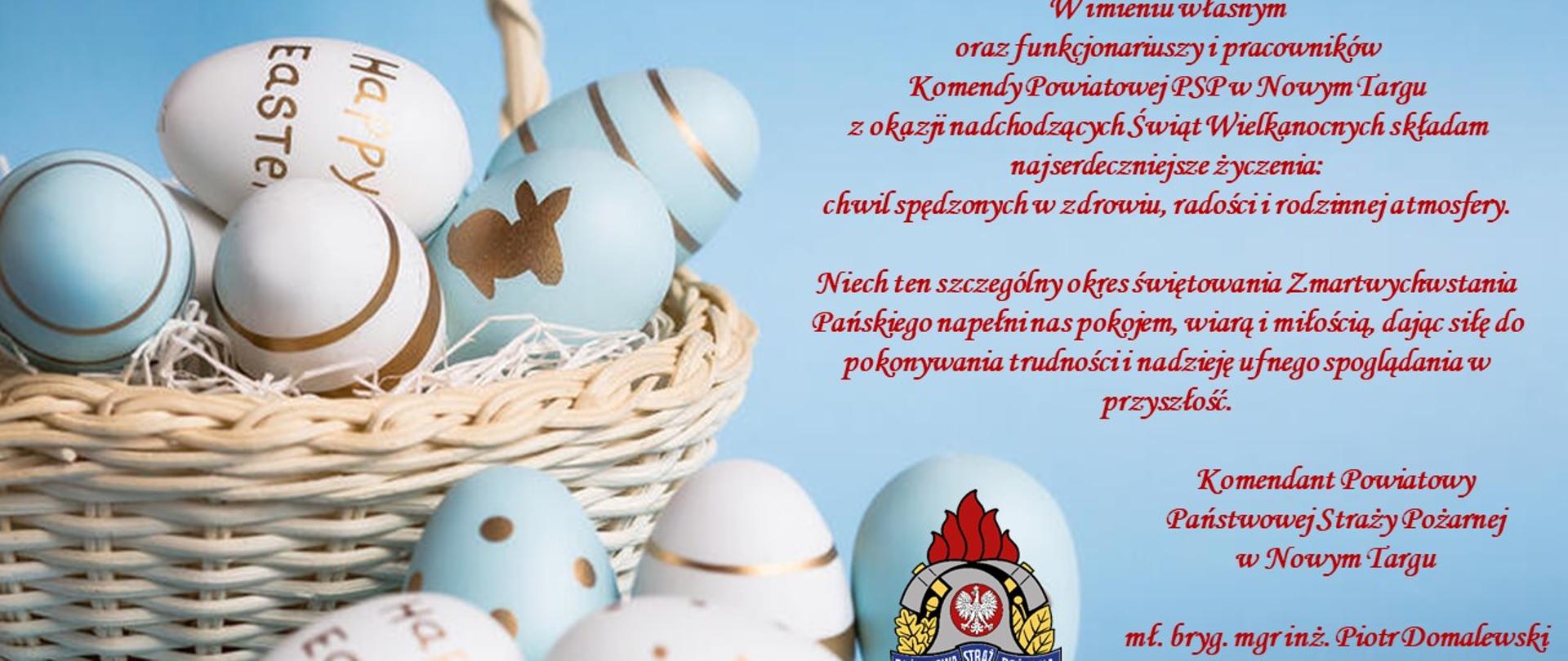 Życzenia Wielkanocne 2023 - Komenda Powiatowa Państwowej Straży Pożarnej w Nowym Targu - Portal ...