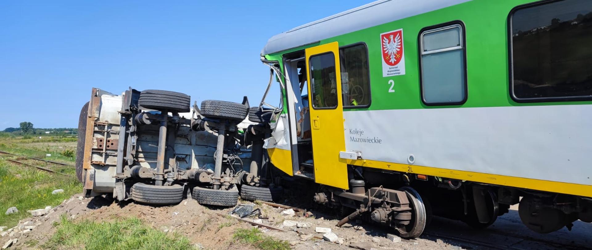 Groźny wypadek na niestrzeżonym przejeździe kolejowym w Dalanówku (powiat płoński) - Komenda ...