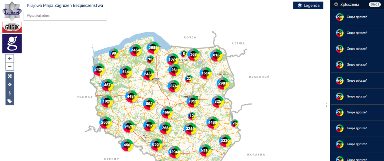 Krajowa Mapa Zagrożeń Bezpieczeństwa - Główny Urząd Geodezji i ...
