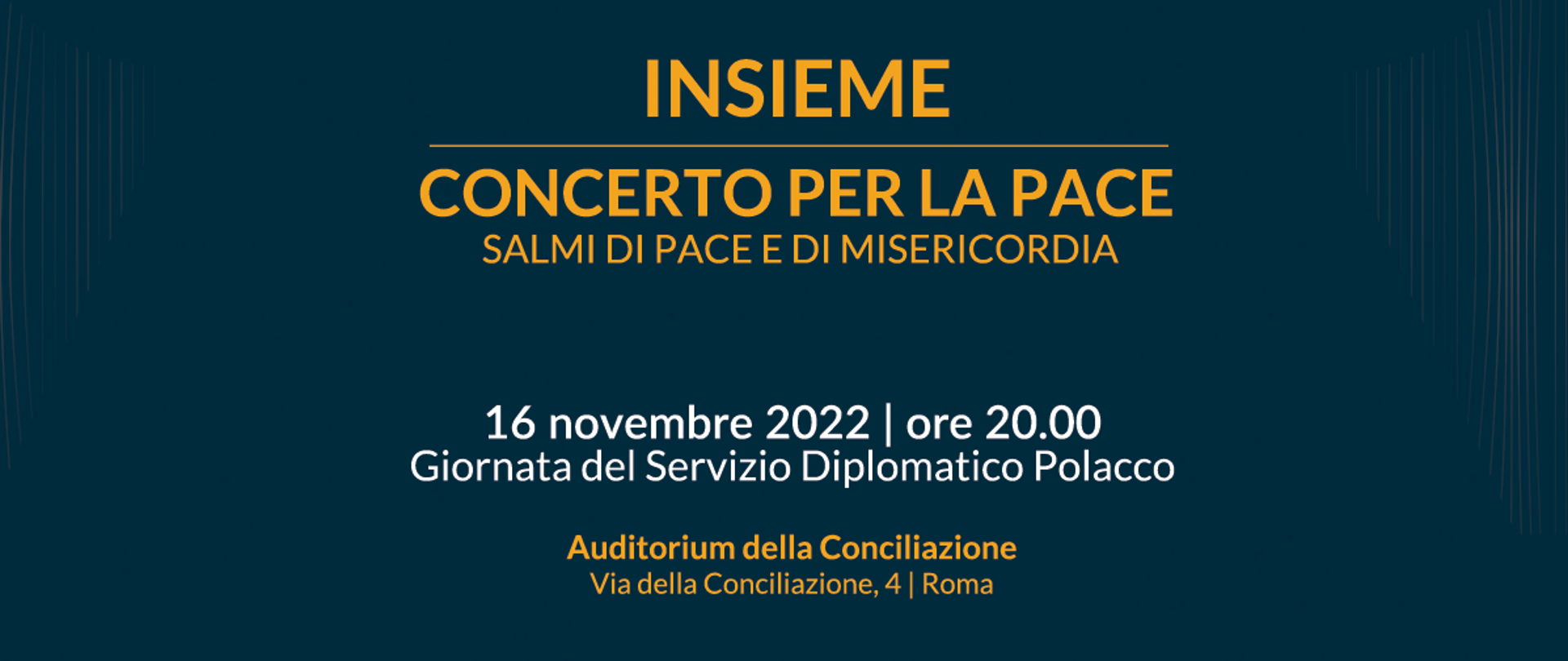 Straordinario Concerto per la Pace all’Auditorium della Conciliazione ...