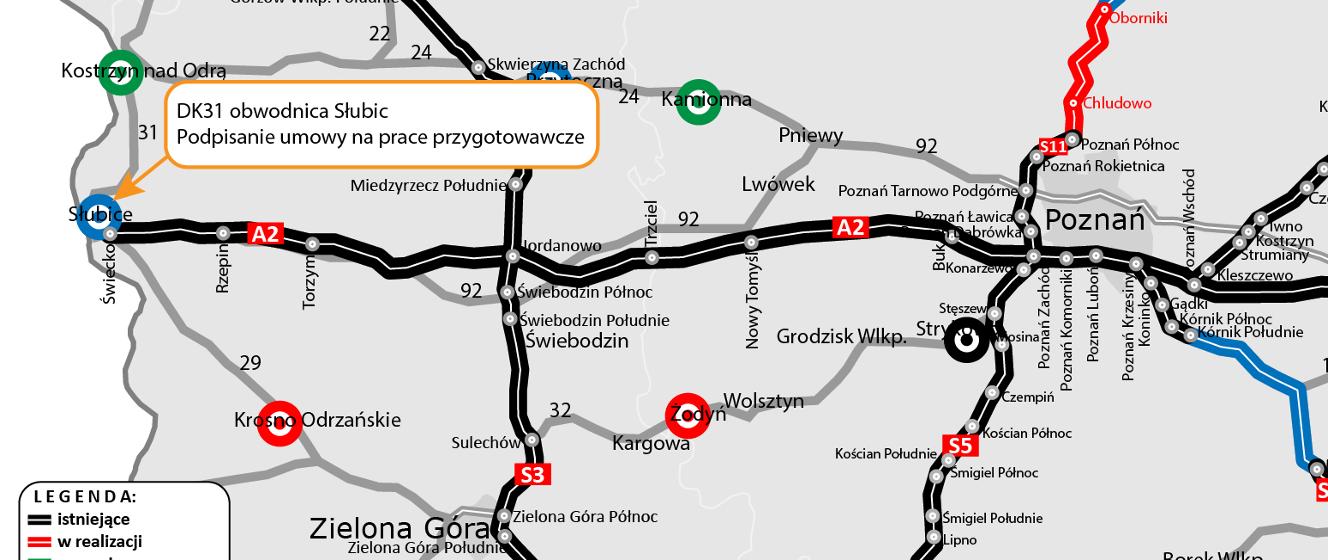 Podpisaliśmy umowę na prace przygotowawcze dla obwodnicy Słubic - Generalna Dyrekcja Dróg ...
