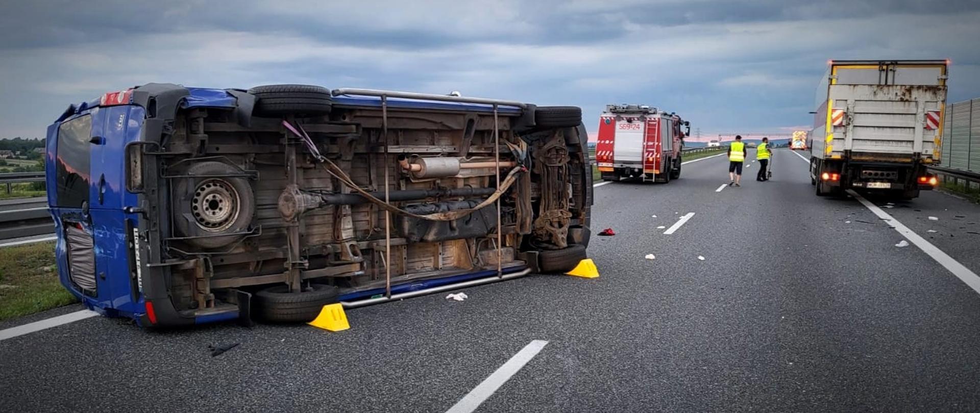 Groźny wypadek na autostradzie A4 - zderzenie 3 samochodów. - Komenda Powiatowa Państwowej ...