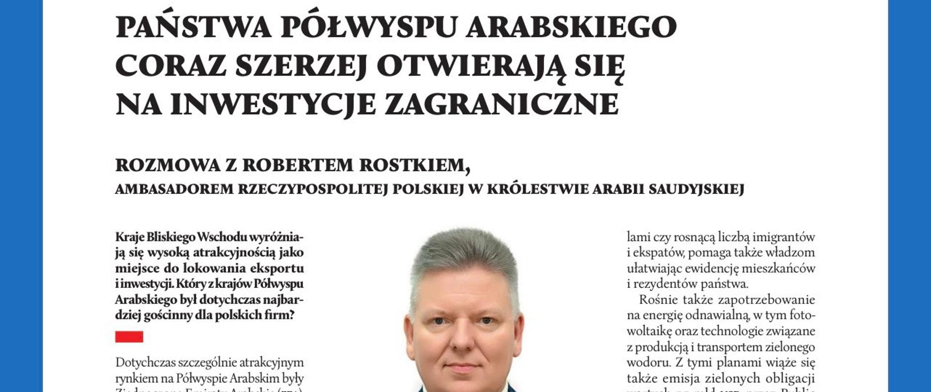 Wywiad z ambasadorem w miesięczniku "Europerspektywy" - Polska w Arabii Saudyjskiej - Portal Gov.pl