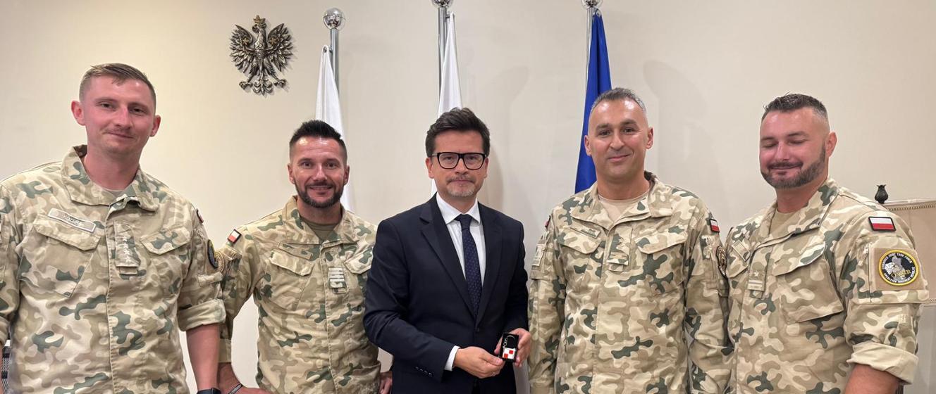 Meeting with soldiers from the Polish Military Contingent in Iraq ...