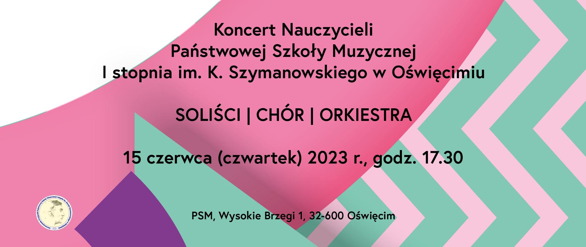 Koncert nauczycieli - Państwowa Szkoła Muzyczna I stopnia im. K. Szymanowskiego w Oświęcimiu ...