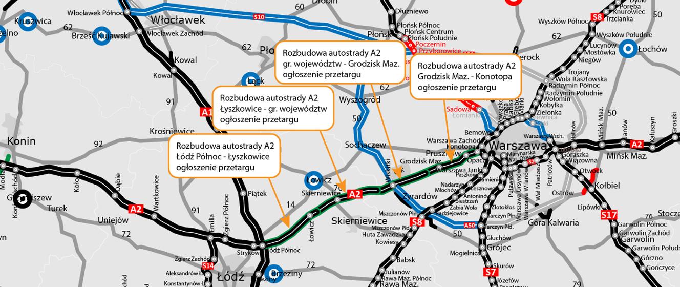 Ruszamy z przetargami na rozbudowę A2 - Generalna Dyrekcja Dróg Krajowych i Autostrad- Oddział ...
