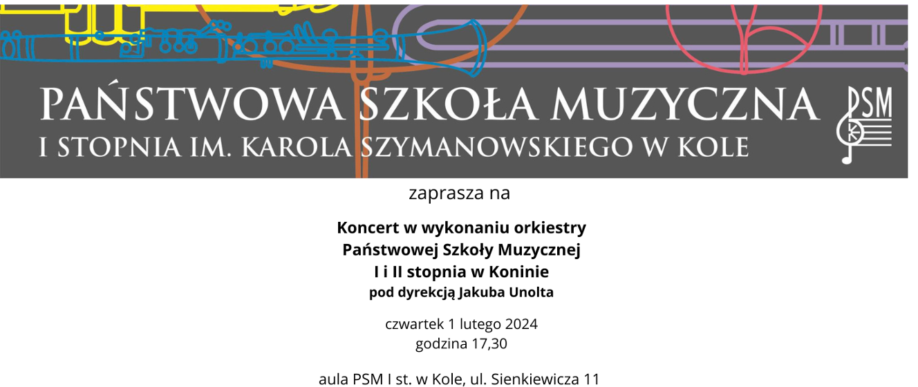Koncert orkiestry PSM I i II st. w Koninie - Państwowa Szkoła Muzyczna I stopnia im. K ...